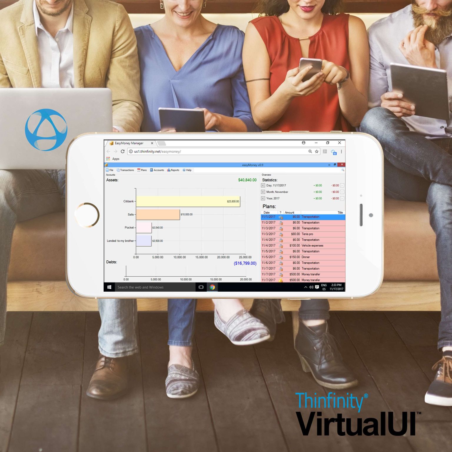 Run desktop applications in a web browser with Thinfinity VirtualUI
