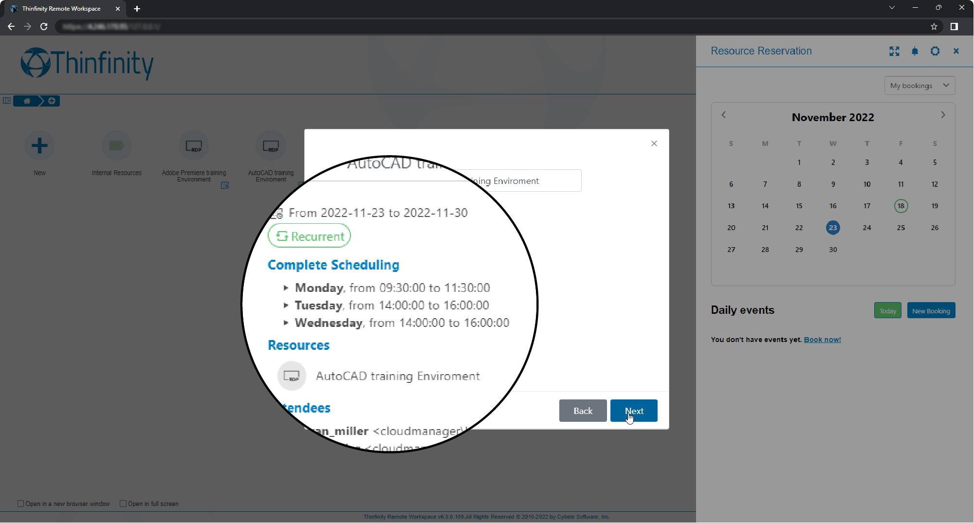 Getting started with the Resource Reservation Scheduler