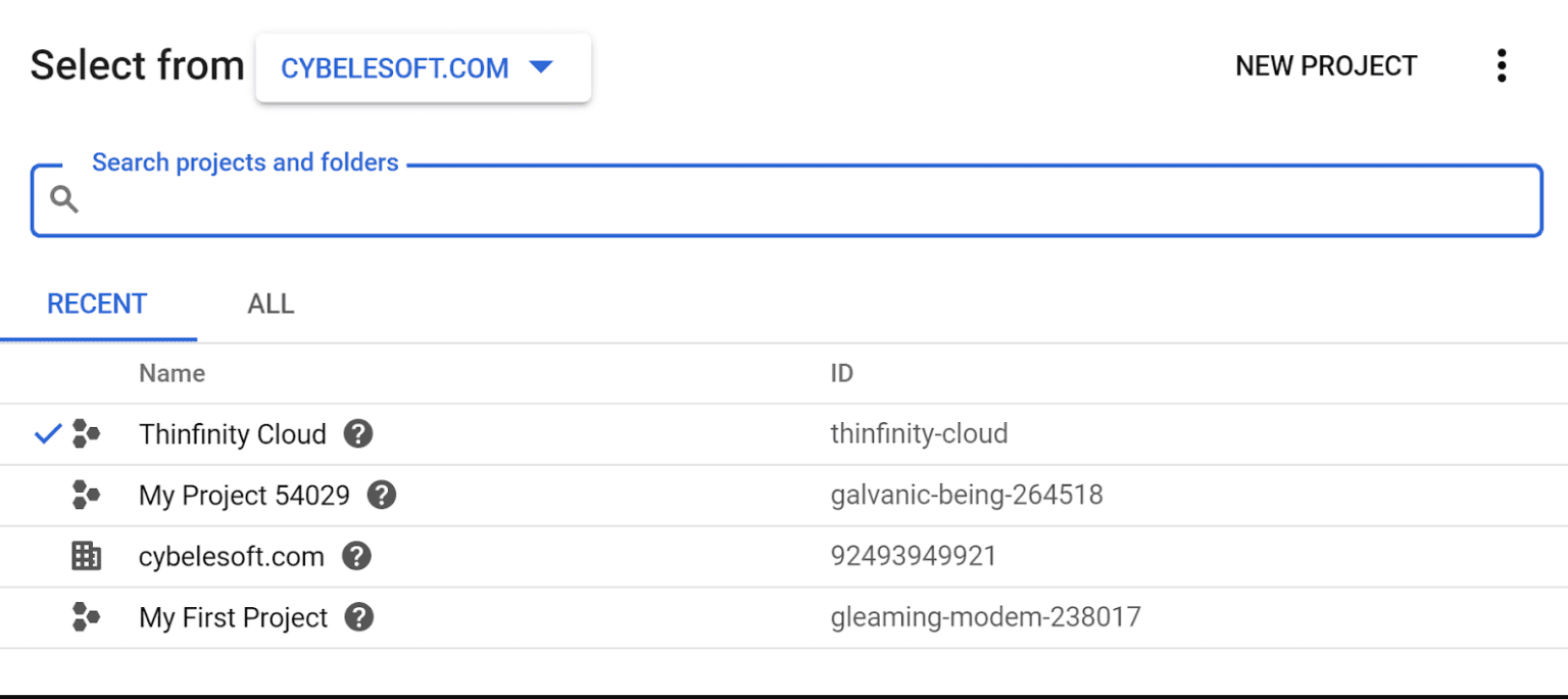 Thinfinity Remote Workspace Server on Google Cloud